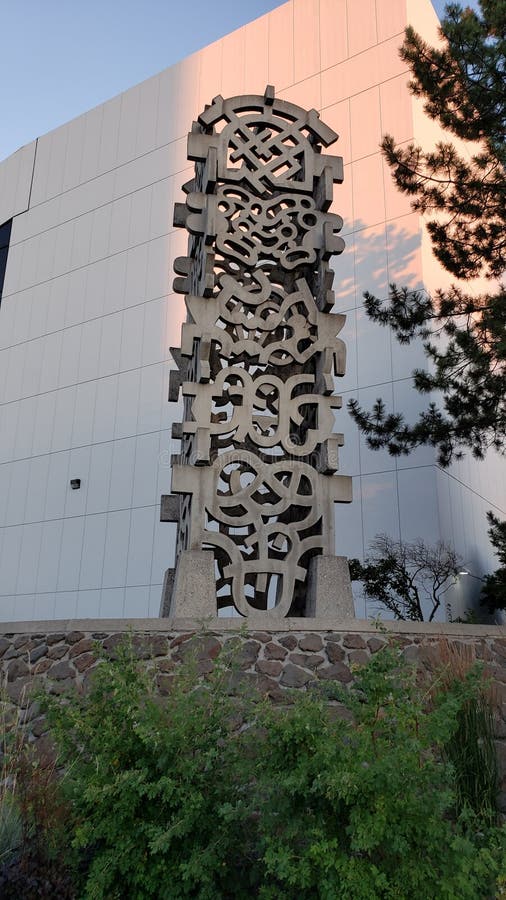Art Sculpture Downtown Spokane Washington at River Front Editorial ...
