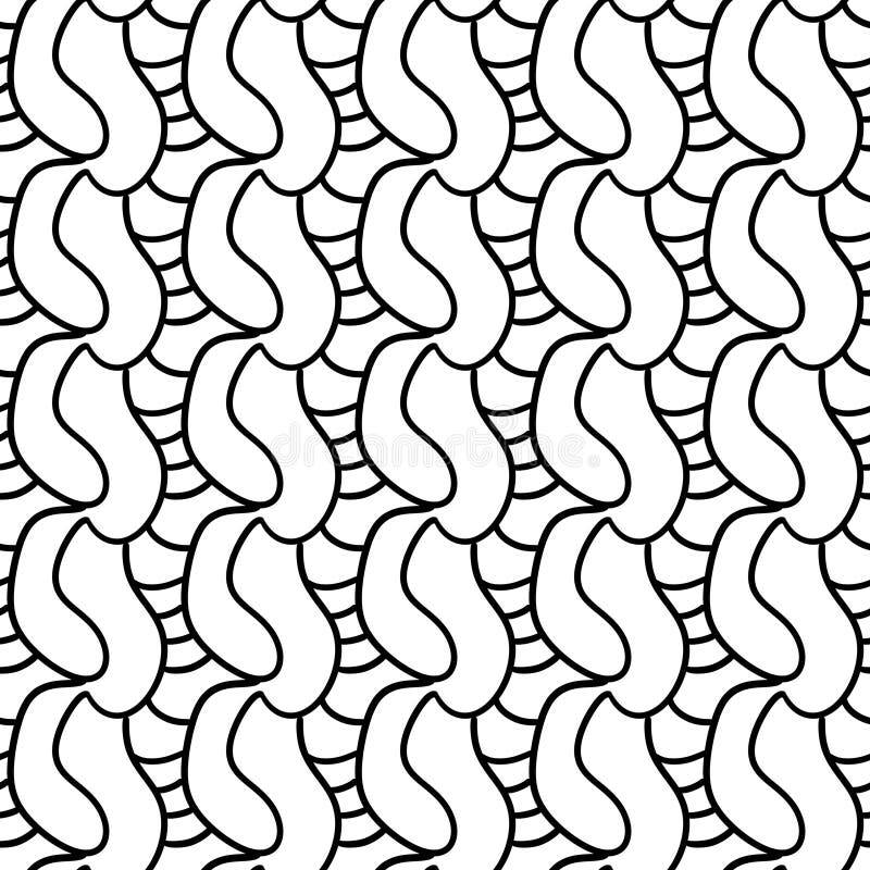 Seamless Abstract Pattern. Hand Drawn Texture Stock Illustration ...