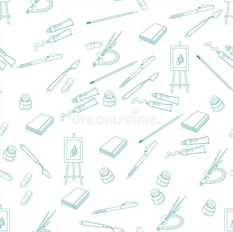Art seamless pattern. stock illustration. Illustration of caracter ...