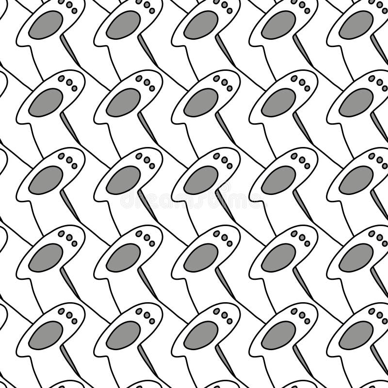 Seamless Pattern of Foot Cartoon Stock Illustration - Illustration of ...
