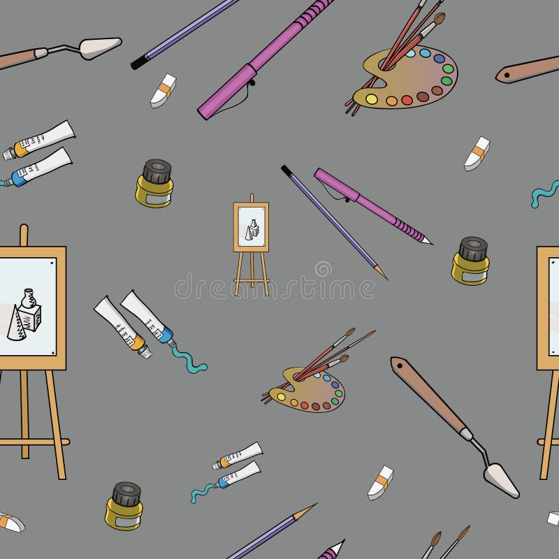 Art seamless pattern stock vector. Illustration of design - 52594964