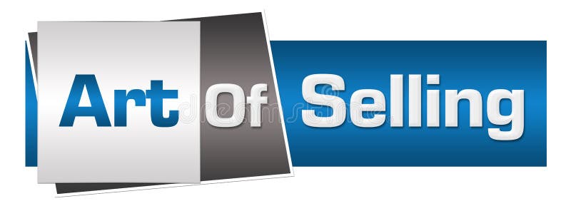 Art of Selling Blue Green Up Down Symbols Stock Illustration ...