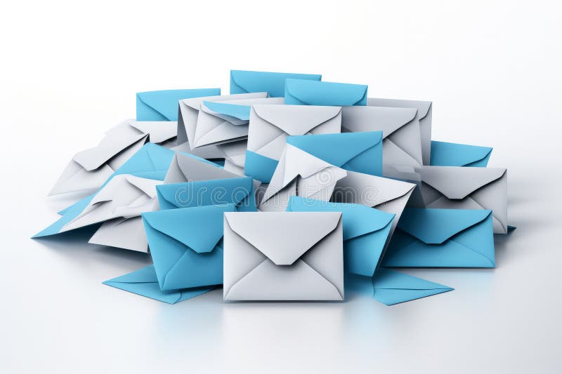 The Art of Sending and Receiving Emails - Illustration. AI Generated ... The Art of Sending and Receiving Emails - Illustration. AI Generated ...