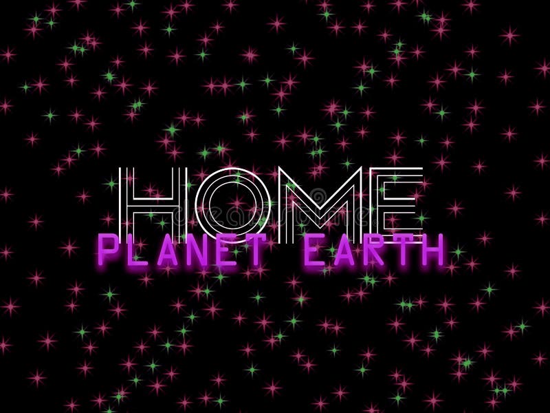 Sign Planet Earth on the Background Stock Illustration - Illustration ...