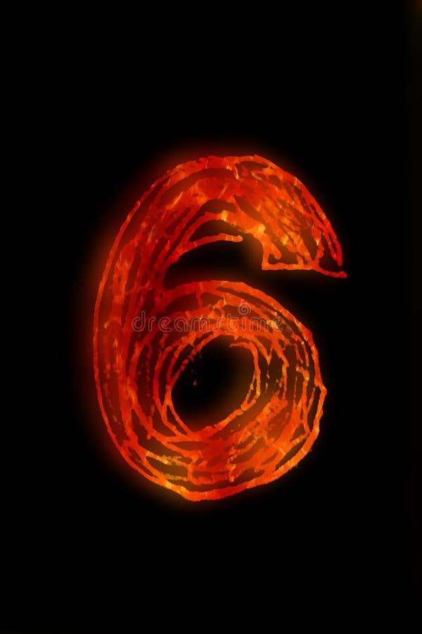 Number Six Fire Stock Illustrations – 497 Number Six Fire Stock ...