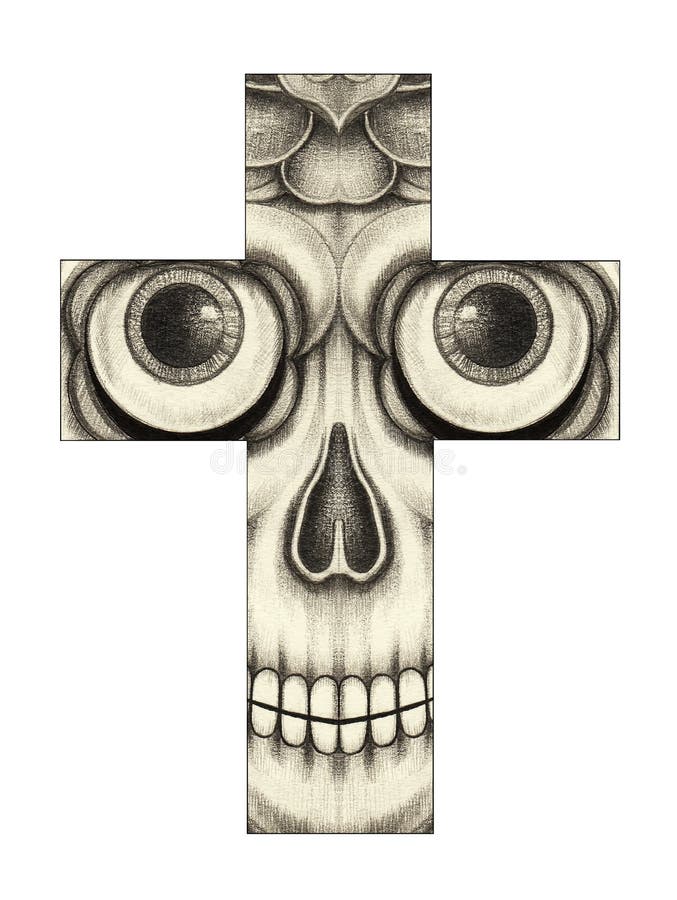 Skull and cross hammers stock illustration. Illustration of pirate ...