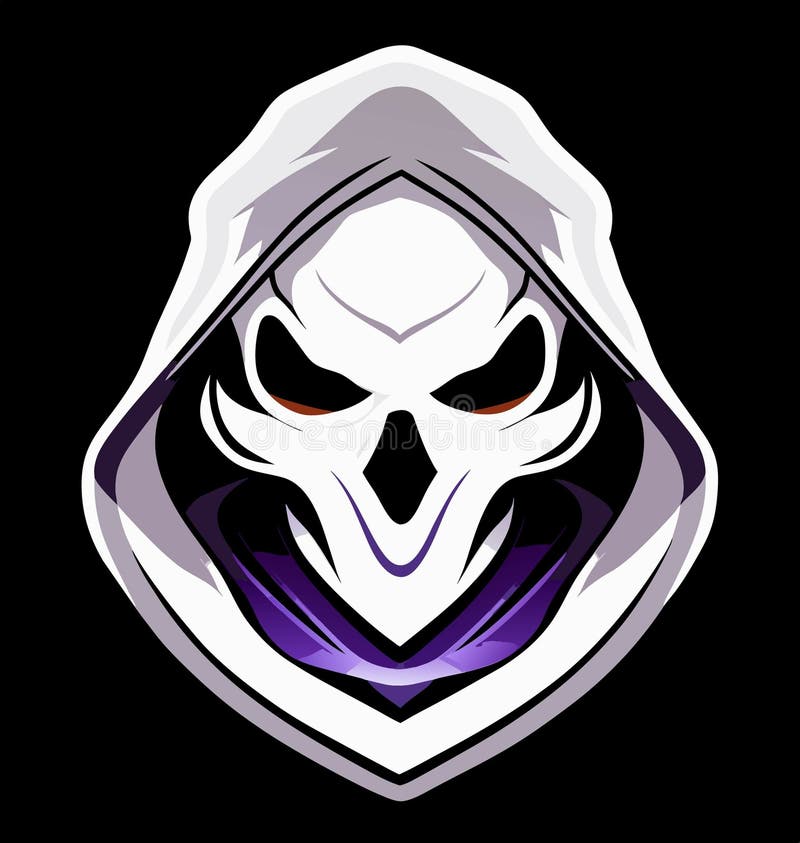 Skull logo with sharp eye stock illustration. Illustration of creative ...