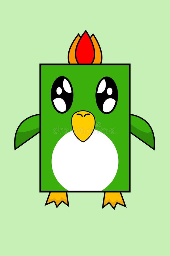 Square Penguin Illustration Stock Vector - Illustration of edge, arctic ...