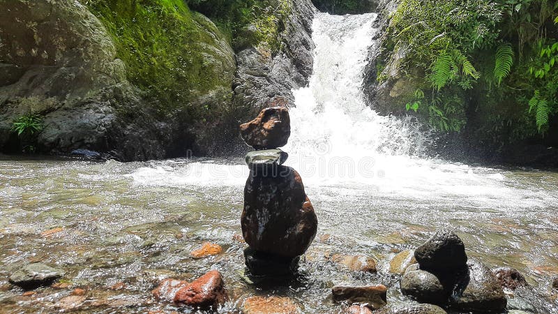 The Art of Compiling Rock is Called the Rock Stackle Stock Image ...