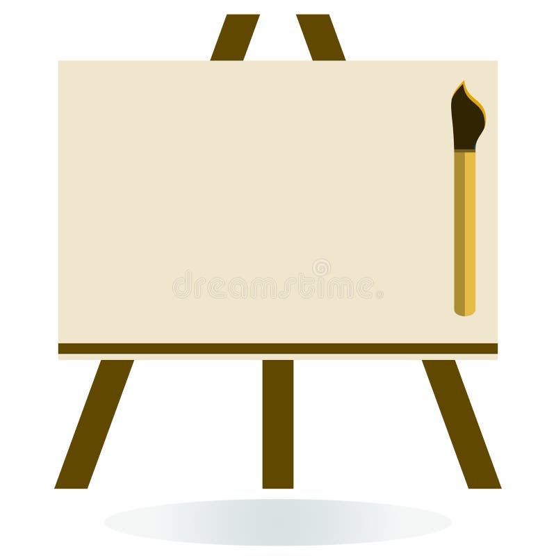 Art Stand stock vector. Illustration of canvas, sketch - 54822702
