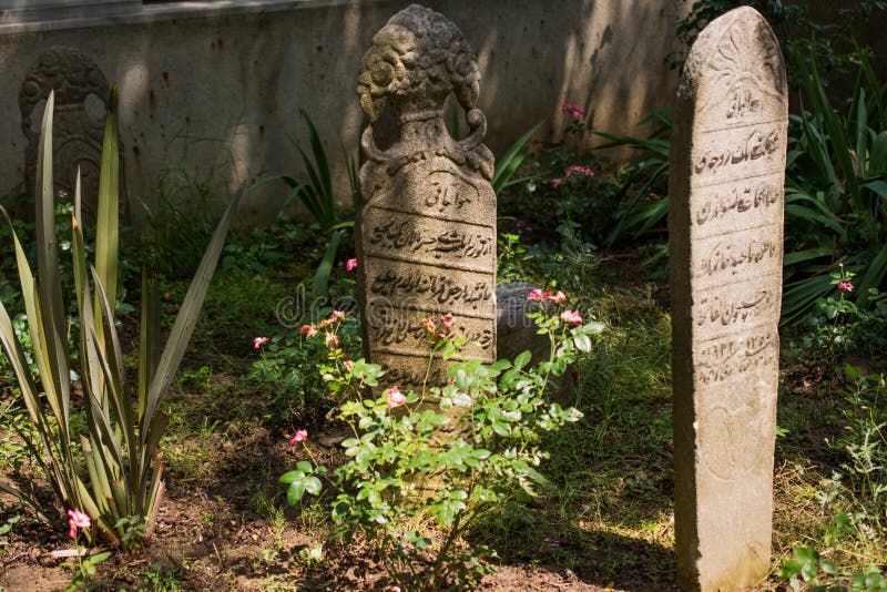 Art in Stone of Ottoman Tomb Stock Image - Image of religious, dead ...