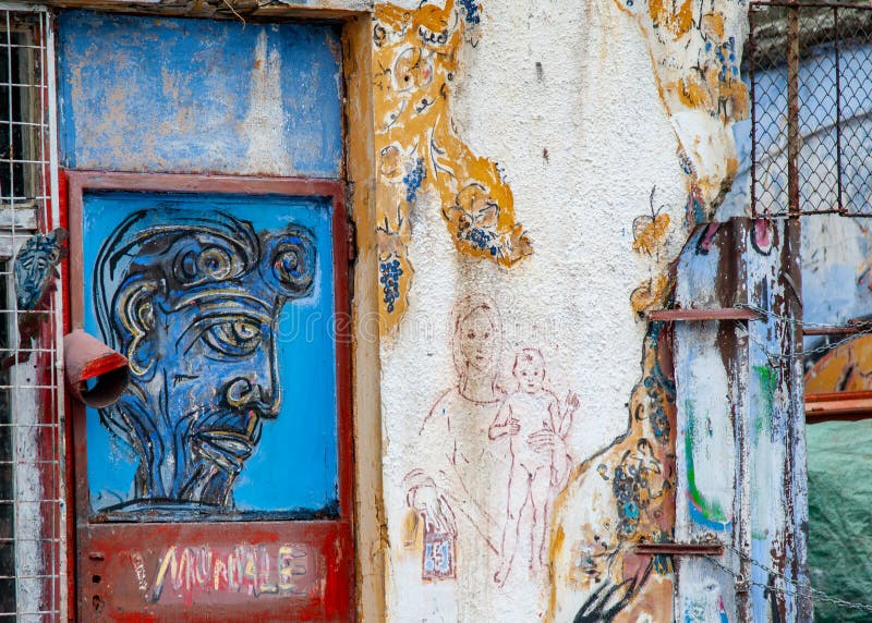 Art on the Street in Bucharest Romania Editorial Stock Image - Image of ...