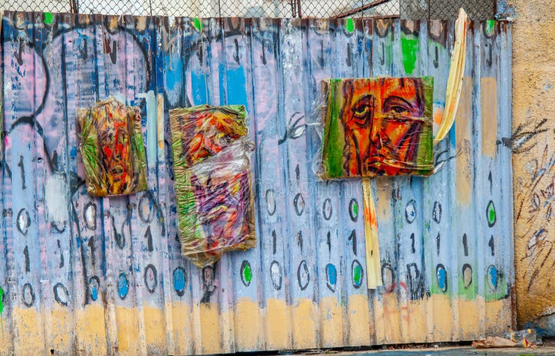 Art on the Street in Bucharest Romania Editorial Photography - Image of ...