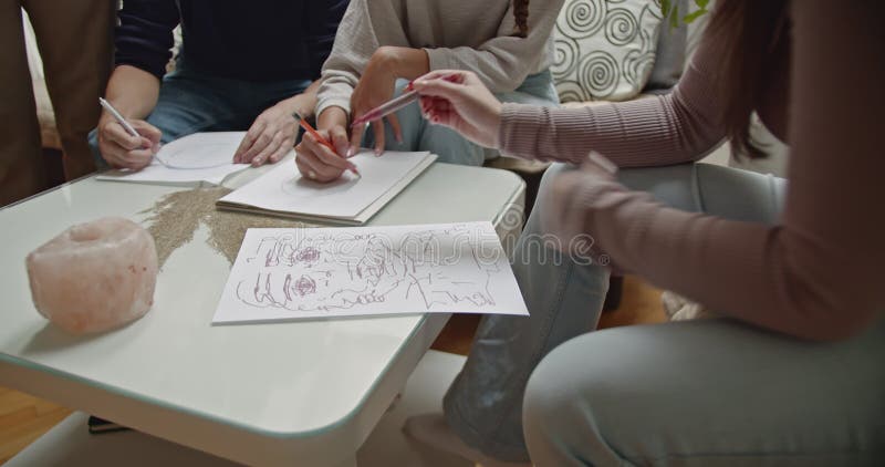Art Students Practicing Drawing Techniques in Private Class at ...
