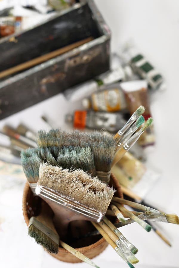 In the art studio stock image. Image of composition, studio - 56999799