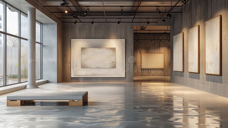 Art Studio Lighting, Led Spotlights Elegantly Illuminate a Chic Art ...