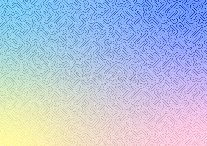 Art Style Blue Line Pattern Random Background Stock Illustration ...