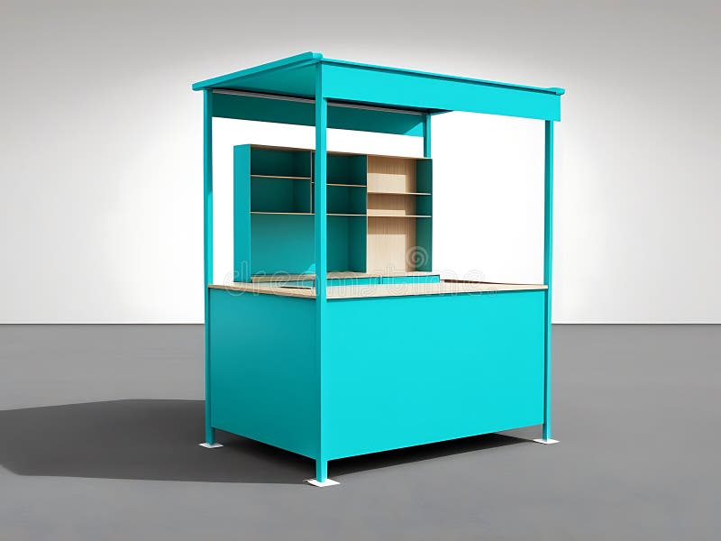 Art style stall model stock illustration. Illustration of stall - 337594736