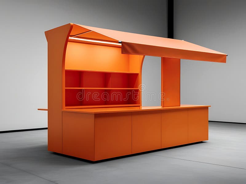 Art style stall model stock illustration. Illustration of market ...