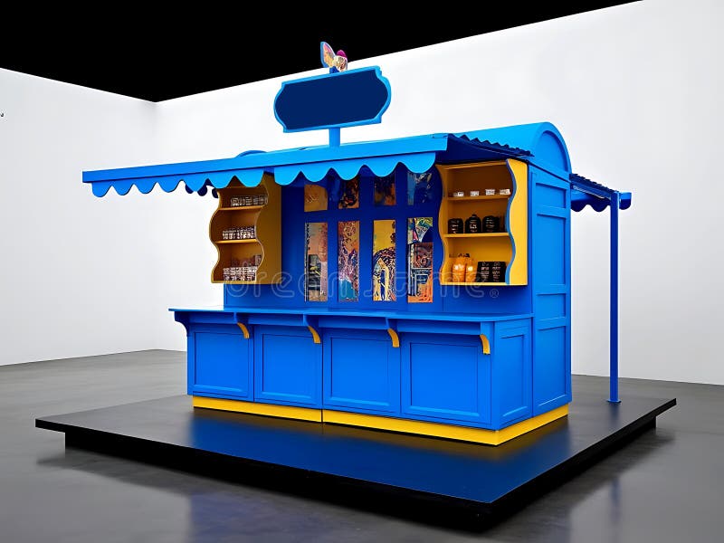 Art style stall model stock illustration. Illustration of outdoor ...