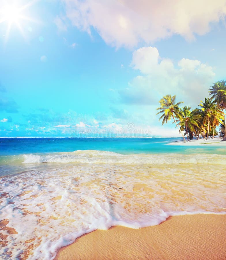 Art Summer Vacation Ocean Beach Stock Image - Image of caribbean ...