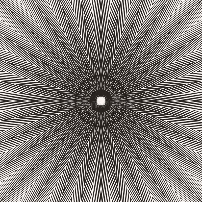 Art Sun with Rays Background. Abstract Background with Black Lines ...