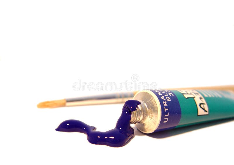 Art supplies stock image. Image of tube, paint, isolated - 55641
