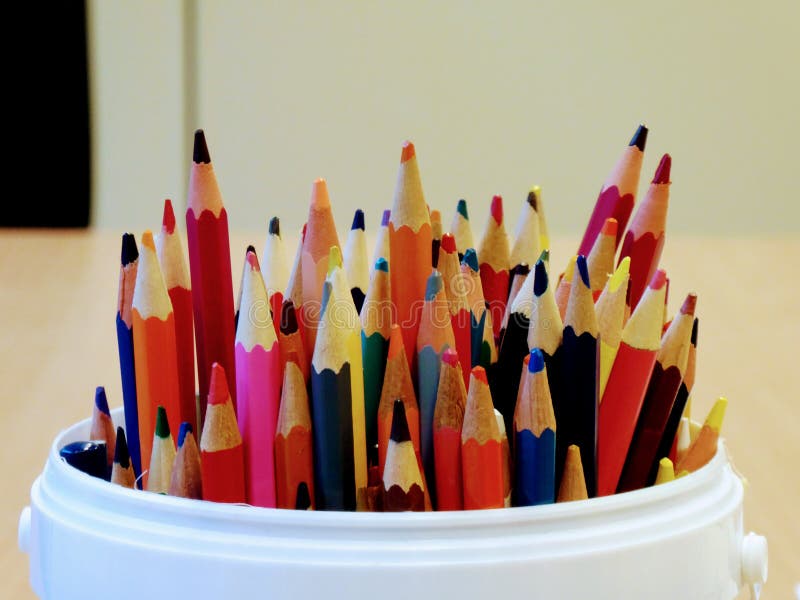 Colorful Pencils. Drawing Supplies Stock Photo - Image of drawing ...