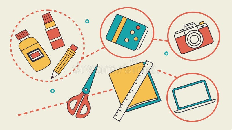 Art Supplies Tools, Creative Instruments and Design Essentials Vector ...