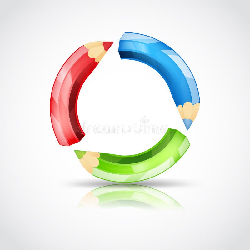 Workflow Cycle Process Management Arrows Circle Stock Vector ...