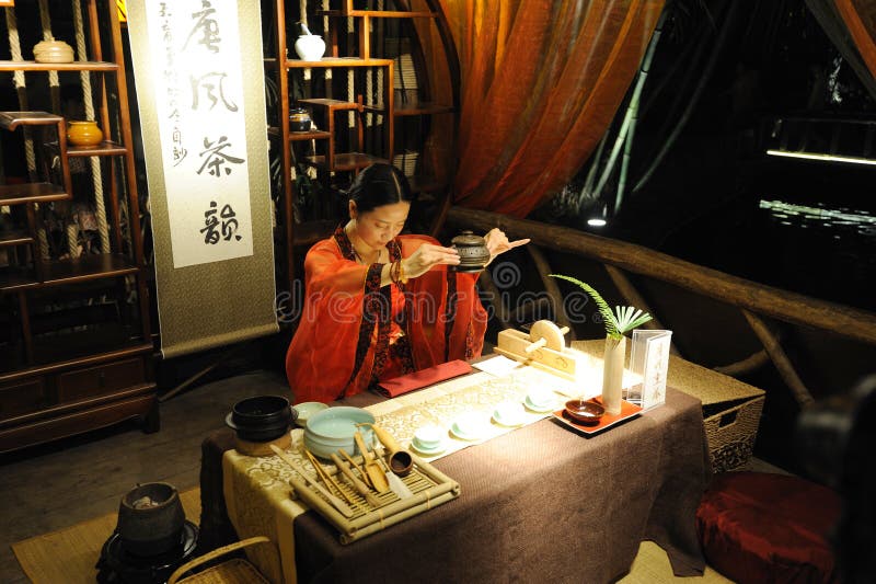 The Art Of Tea In Chinese Tang Dynasty Editorial Image - Image of ...