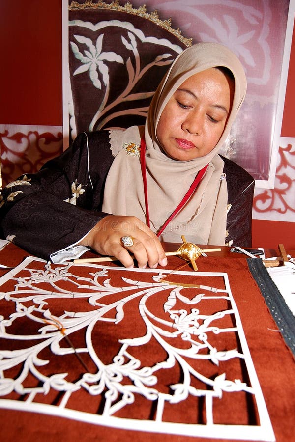 The Art of Tekad or Known As Embroidery Editorial Stock Photo - Image ...