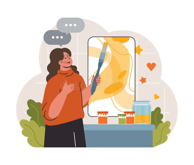 Art Therapy. Character Developing a Creativity. Self-expression Idea ...