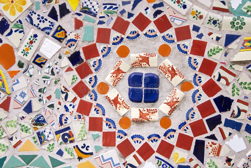 Art from tile fragments stock image. Image of fragment - 135537451