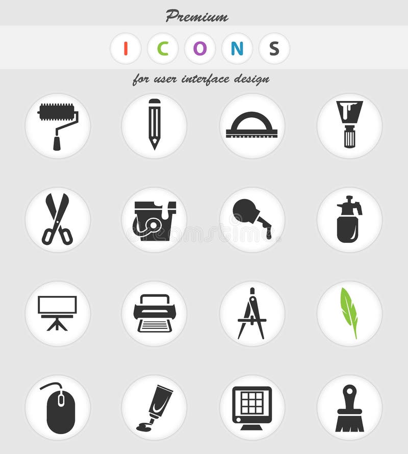 Art tools icon set stock vector. Illustration of pipette - 122972456 Art tools icon set stock vector. Illustration of pipette - 122972456