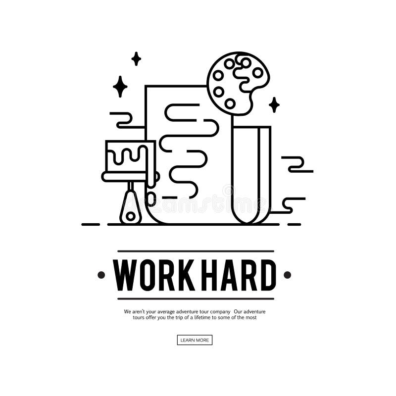 Art Tools and Materials for Painting Logo Stock Vector - Illustration ...