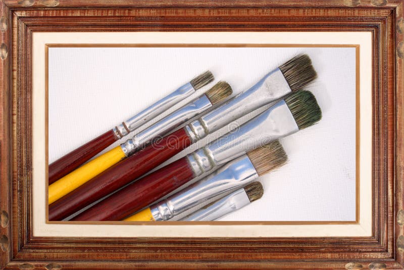 Art tools stock photo. Image of painter, canvas, paint - 33478196