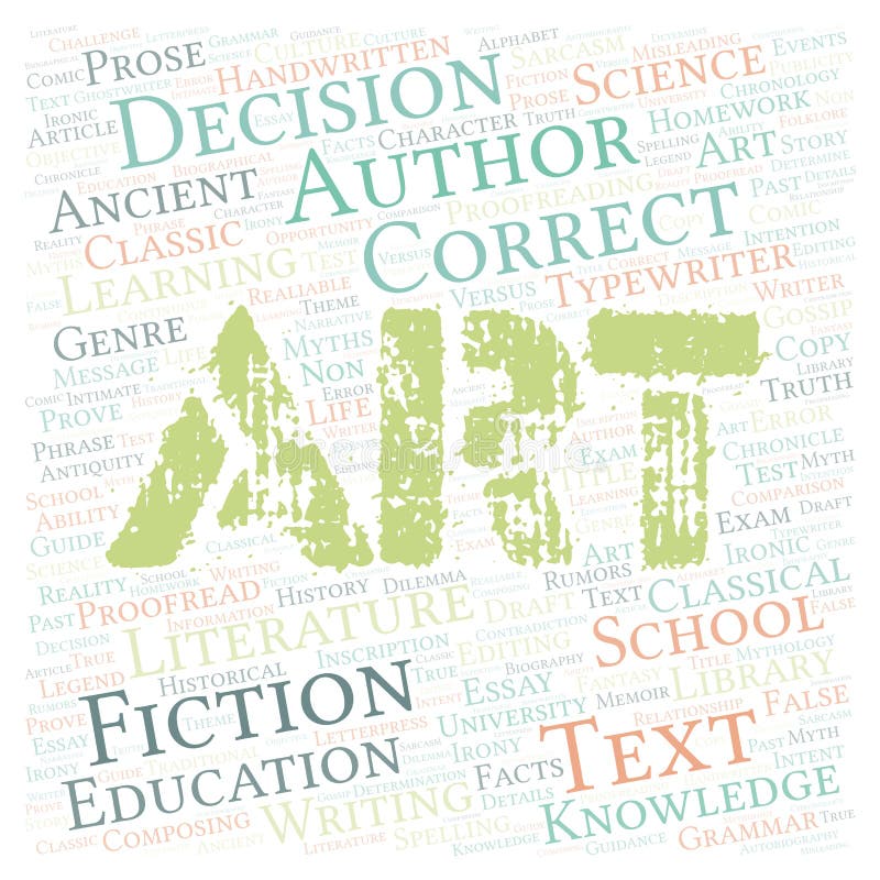 Study Typography Word Cloud Create with the Text only Stock ...