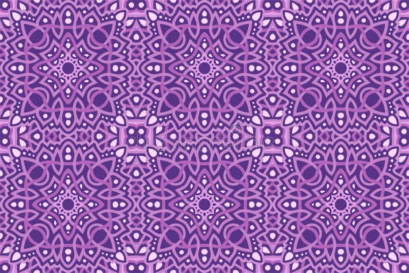 Art with Violet Abstract Seamless Tile Pattern Stock Vector ...