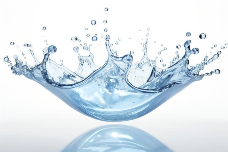 Art of Water Splash Flowing Motion Stock Illustration - Illustration of ...