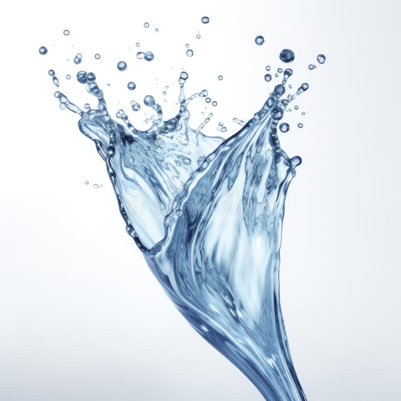 Art of Water Splash Flowing Motion Stock Illustration - Illustration of ...