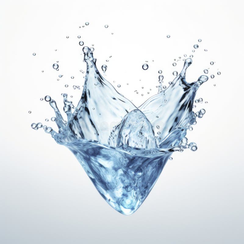 Art of Water Splash Flowing Motion Stock Illustration - Illustration of ...