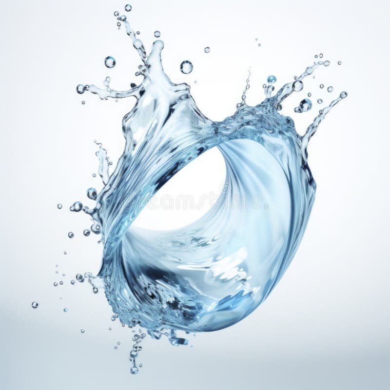 Water Splash, Flowing Water Realistic Isolated Stock Vector ...