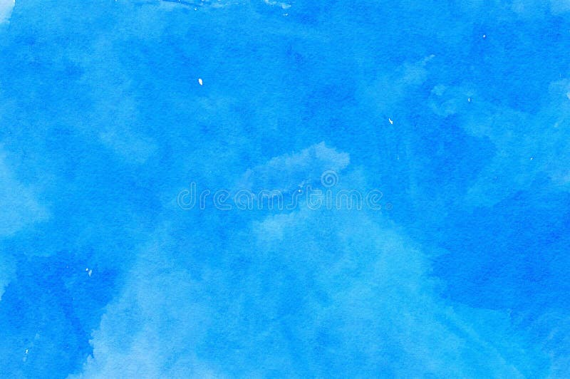 Watercolor of Blue Color Background Stock Illustration - Illustration ...