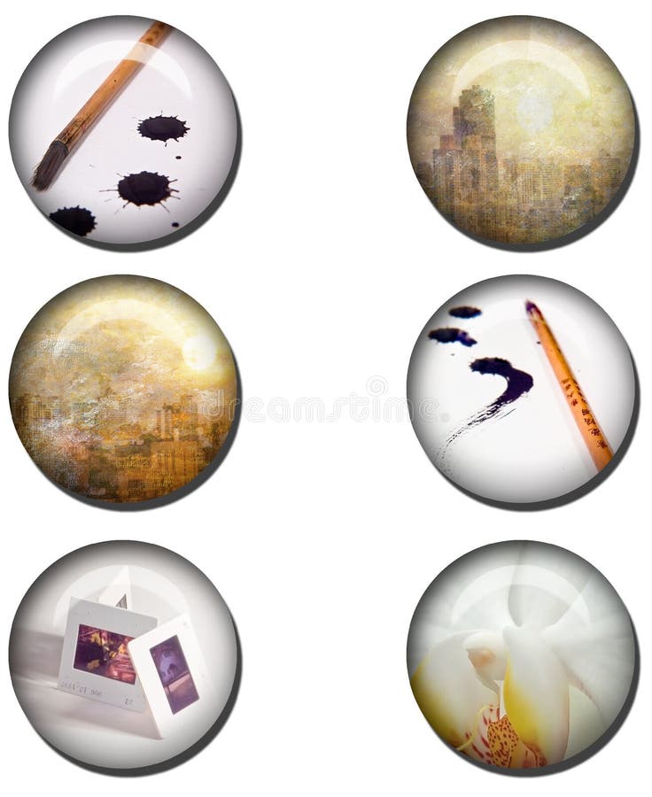 Art Web Buttons stock illustration. Illustration of collection - 11898699