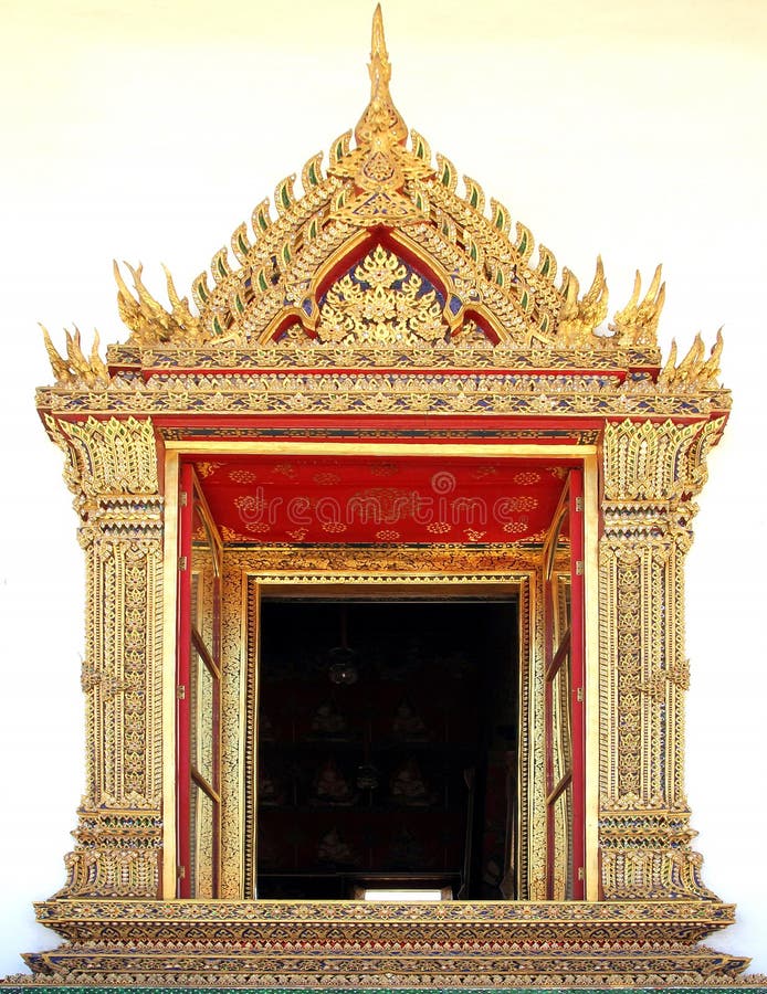 Art of window thai temple stock image. Image of classic - 30866779