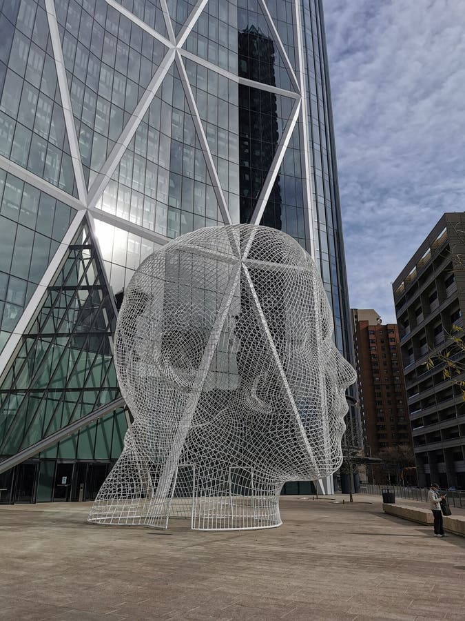 Art Wonderland Sculpture Modern Head Editorial Stock Photo - Image of ...