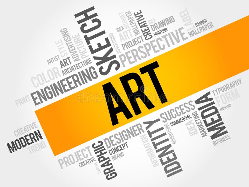ART word cloud stock illustration. Illustration of background - 200157545