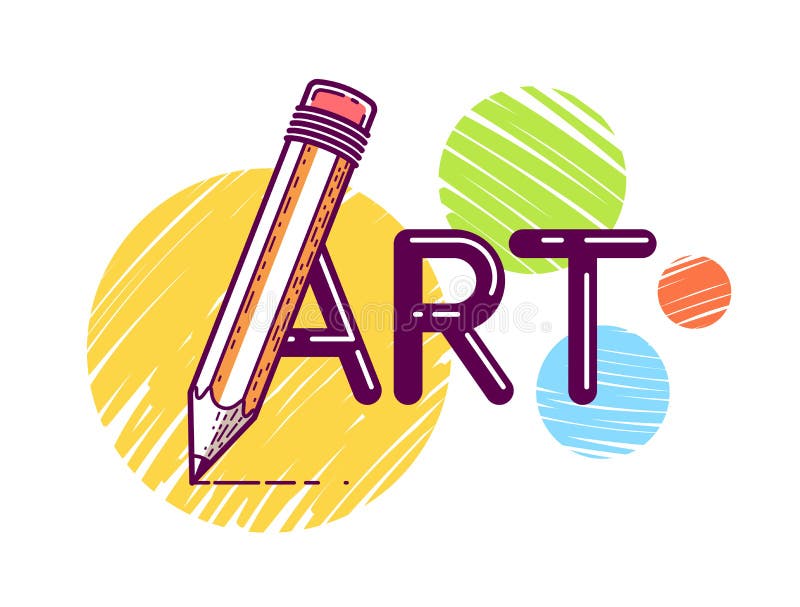 Art Word with Pencil in Letter a, Artist and Designer Concept, Vector ... Art Word with Pencil in Letter a, Artist and Designer Concept, Vector ...