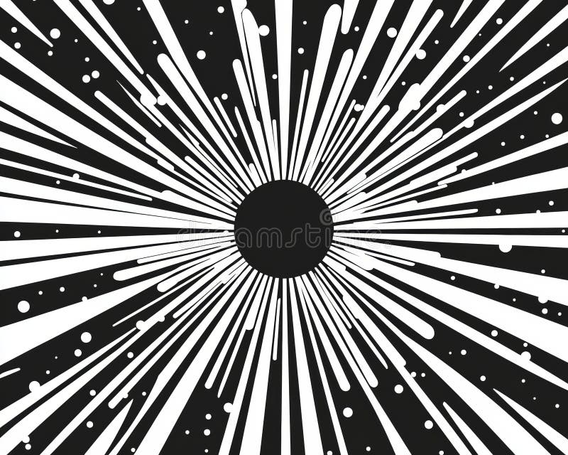 The Art Work Depicts a Luminous Star Explosion Characterized by Radiant ...